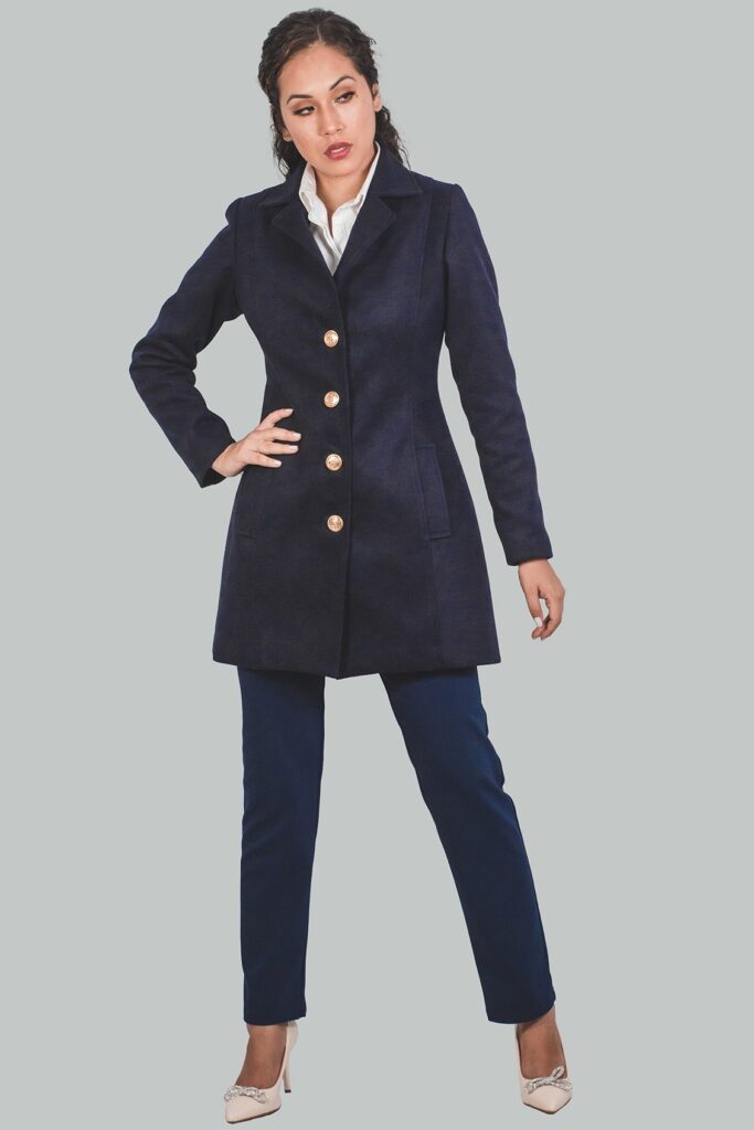 Saco color azul noche Norma - TRONOS BOUTIQUE